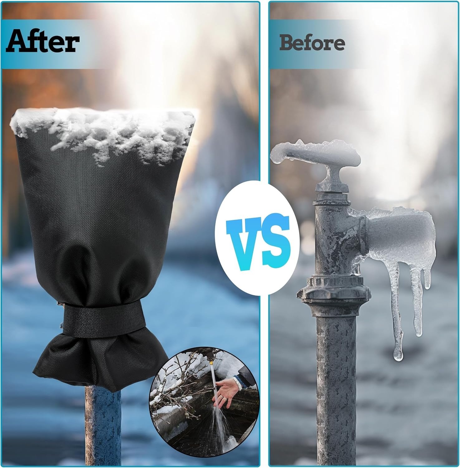 🔥Outdoor Faucet Covers for Winter Freeze Protection (4 PCS) – Naturalhall