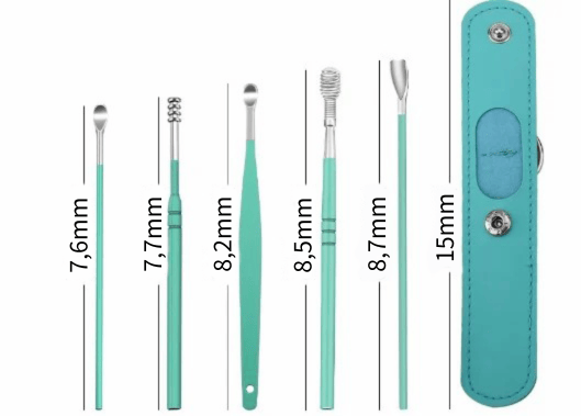 👉Spring earwax cleaner tool set；Won't hurt your ears!👂