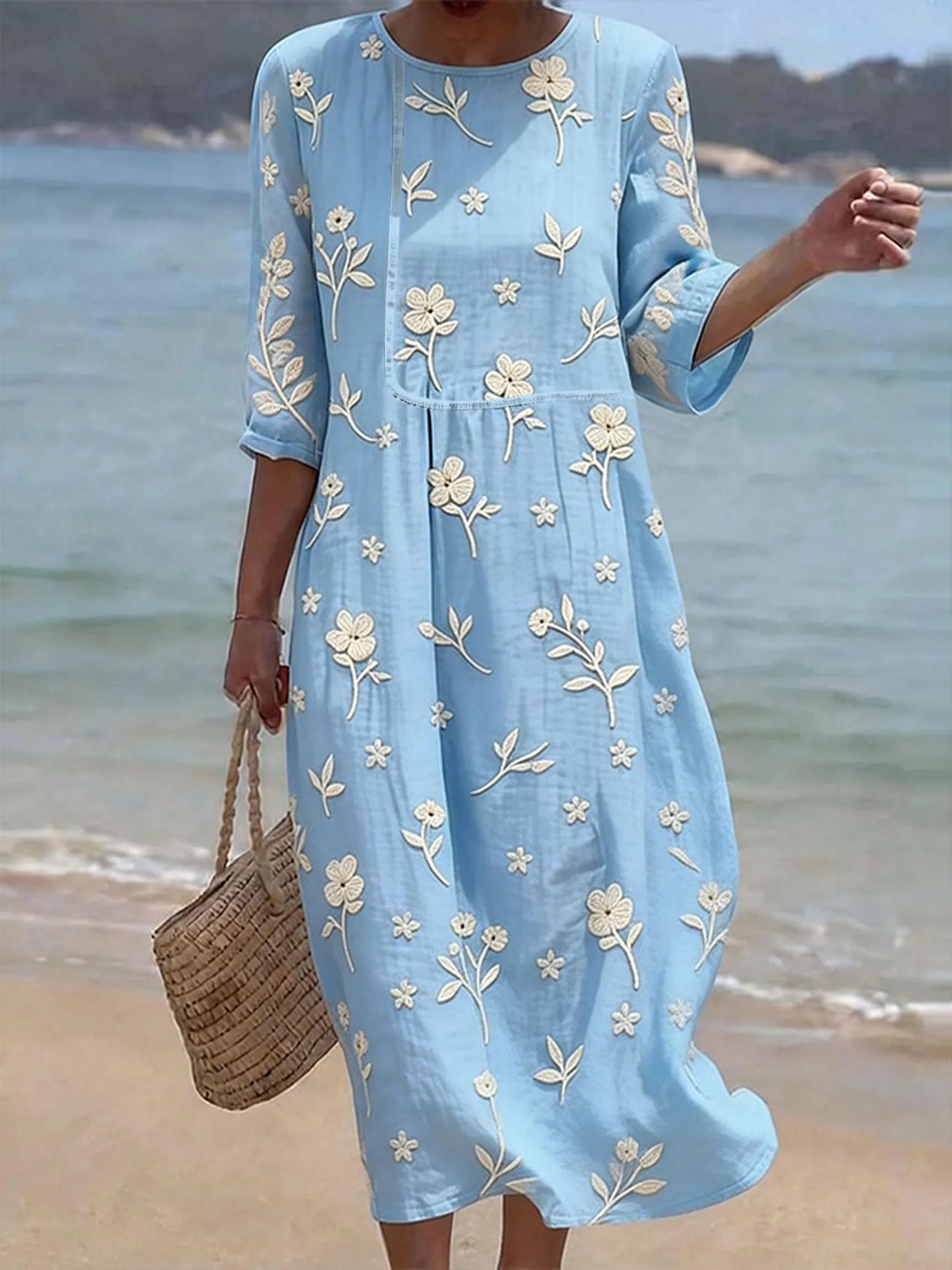 Cotton Linen Beach Vacation Dresses – Linen & Cotton Roots - Every ...