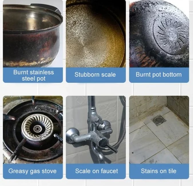 Foam Rust Remover Kitchen All-Purpose Cleaning Powder ( Pack of 2 ...