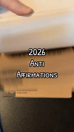 🔥Last Day 50% OFF📅Anti Affirmations 2026 Desk Calendar
